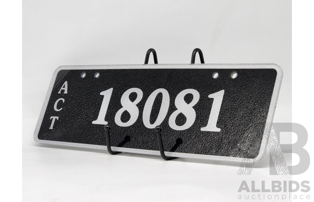 ACT 5-Digit Number Plate 18081 - Lot 1485526 | CARBIDS