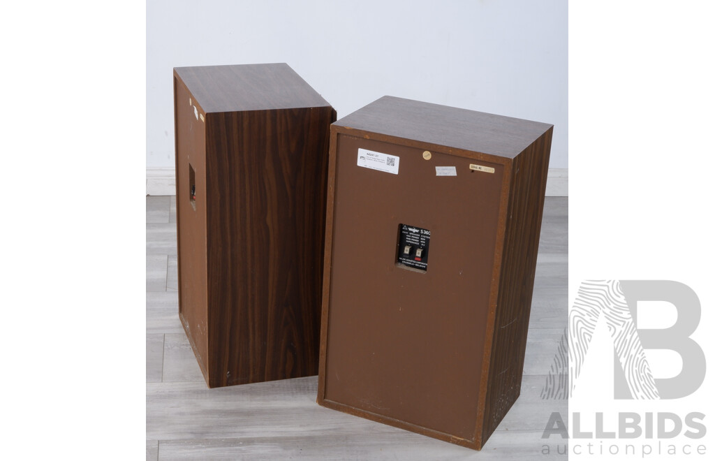 Pair of Vintage Major S360 Speakers, - Lot 1487002 | ALLBIDS