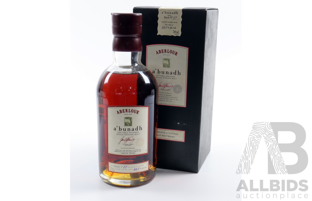 Aberlour A'Bundah Non Chill Filtered - Lot 1507716 | ALLBIDS