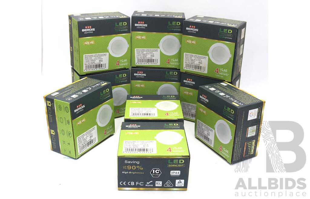 10x BDS Berdis Lighting LED Dimmable - Lot 1529864 | ALLBIDS