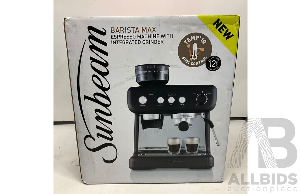 SUNBEAM Barista Max Espresso Machine - Lot 1517057 | ALLBIDS