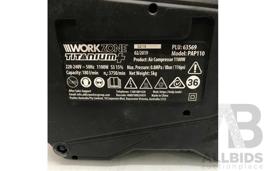 WorkZone Titanium (PAP110) 110W - Lot 1536413 | ALLBIDS