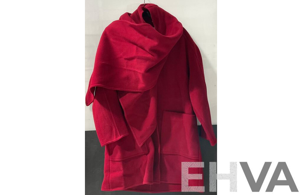 Vintage Ruby Red French Made Wool - Lot 1538075 | EHVA