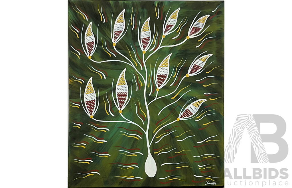 Greg Joseph (Yidinji), Waterlily - Lot 1525915 | ALLBIDS