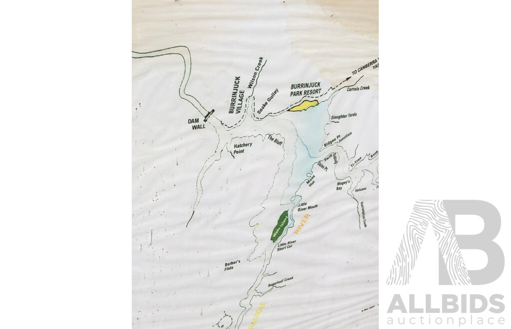 Framed Vintage Map of Yass - Lot 1520518 | ALLBIDS