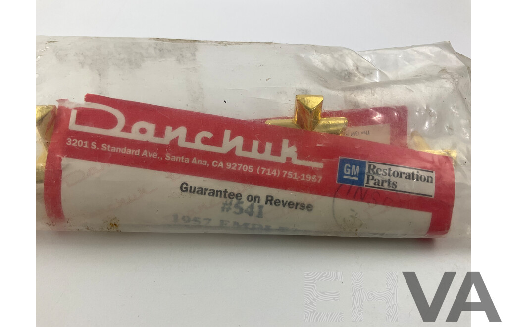 Danchuk 1957 Gold Chevrolet Badge - Lot 1568163 | EHVA