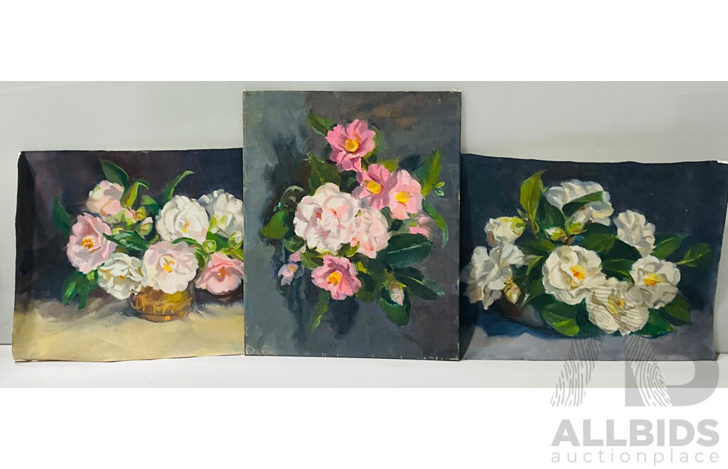 Jean Apthorpe, Camellias, Oil on - Lot 1532331 | ALLBIDS