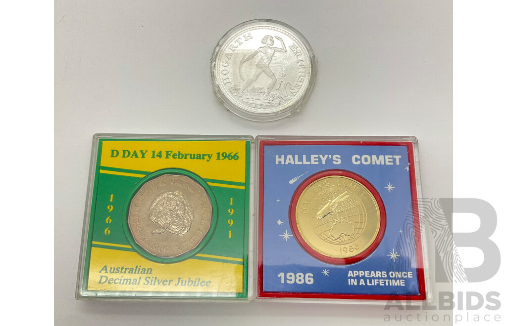 1991 50c coin, Haley's Comet and - Lot 1544966 | ALLBIDS