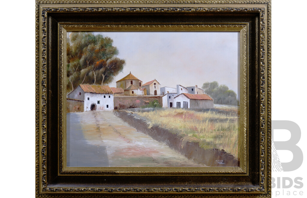 Jose Pedrol, La Aldea, Oil on Board - Lot 1530642 | ALLBIDS