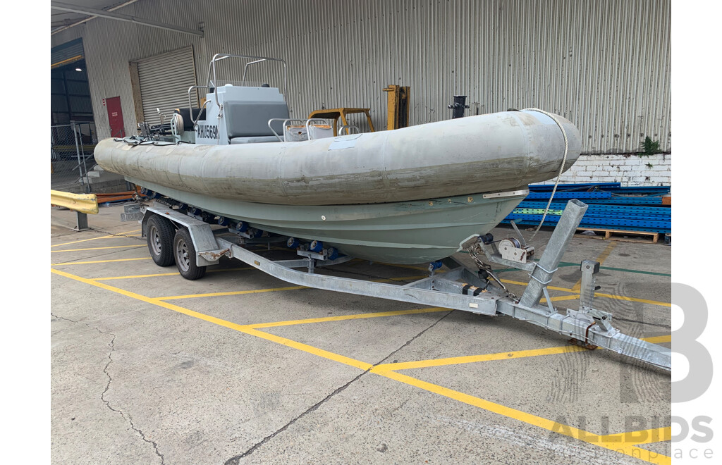 Zodiac 7.2m Boat with 230HP Volvo - Lot 1530549 | CARBIDS
