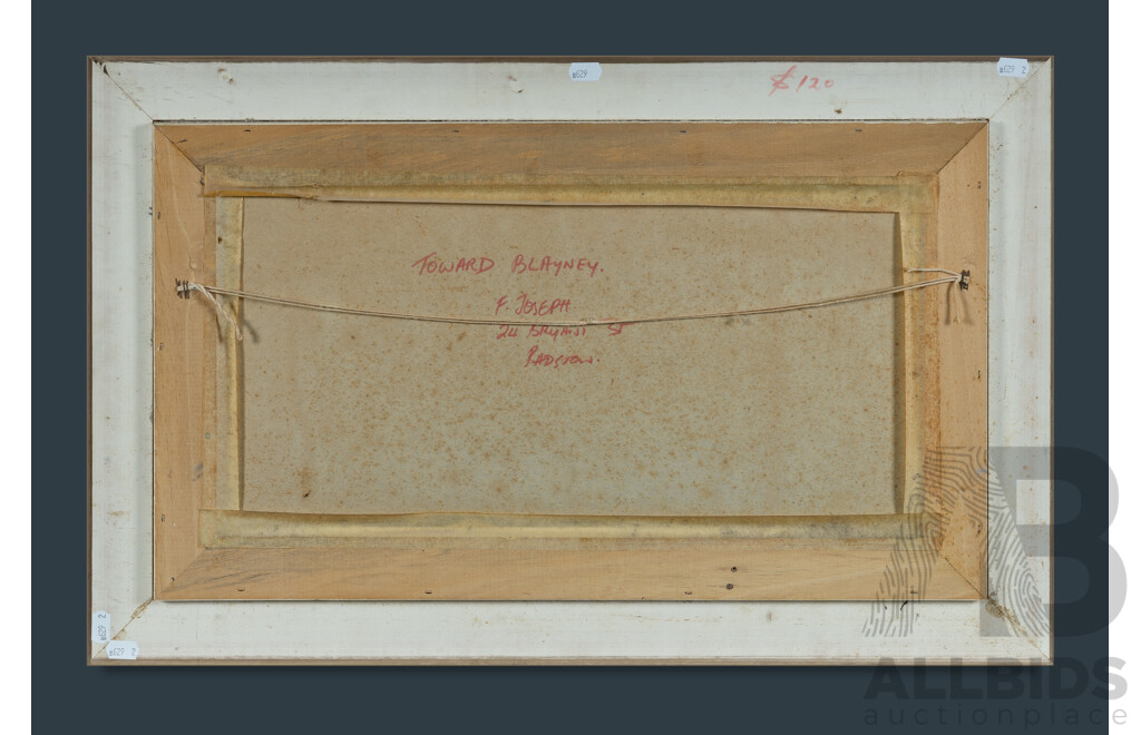 Fay Joseph (B.1939), Toward Blayney - Lot 1539135 | ALLBIDS