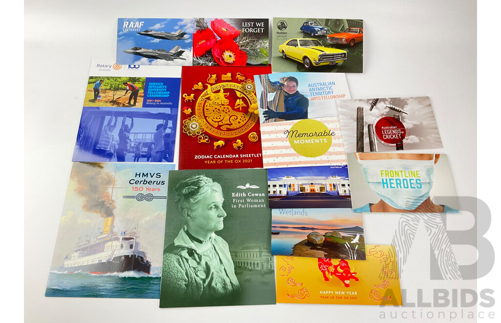 Australian 2021 Stamp Packs Including - Lot 1558479 | ALLBIDS