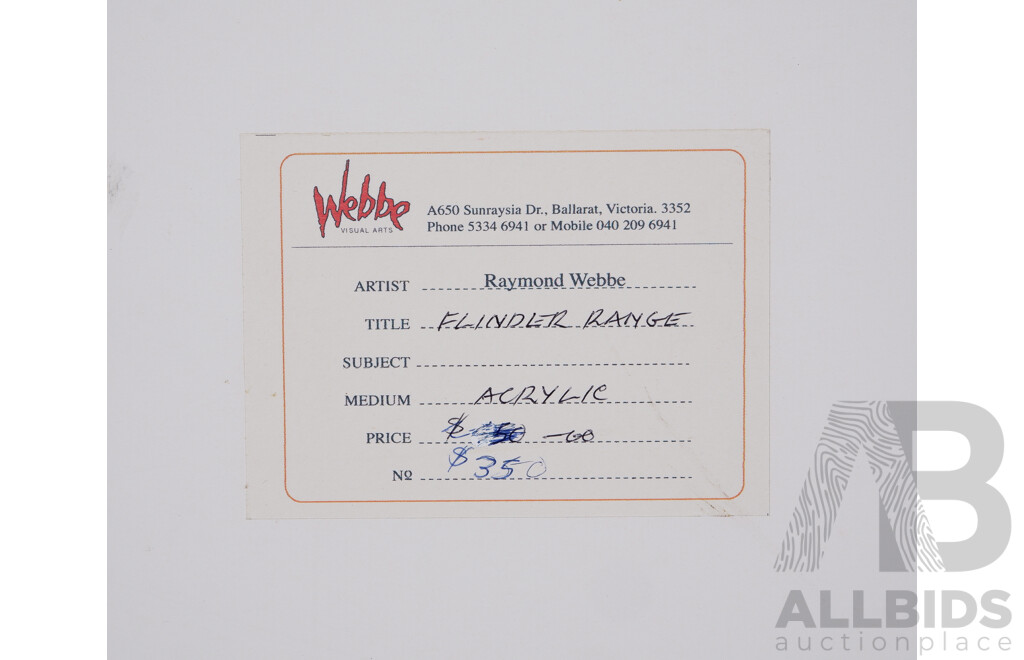 Raymond Webbe, (20th Century, Australian), - Lot 1591291 | ALLBIDS