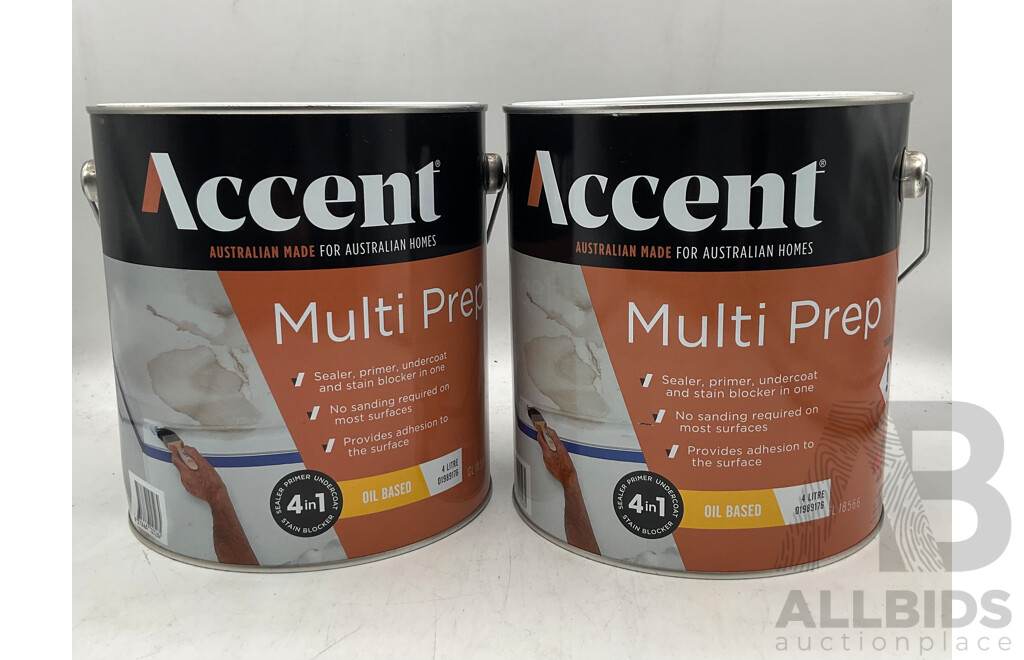 ACCENT Multi Prep Oil Based 4L - Lot 1555753 | ALLBIDS