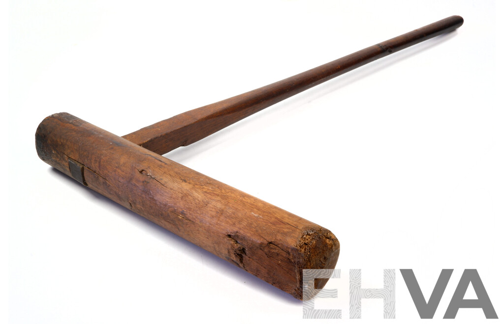 Antique Japanese Wooden Rice Pounder - Lot 1559731 | EHVA