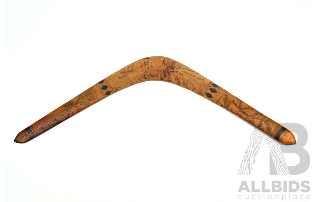 Vintage Indigenous Australian Boomerang - Lot 1563500 | ALLBIDS