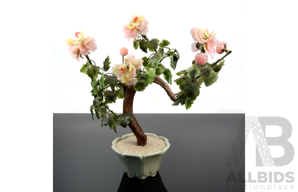 Large Chinese Potted Tree in Celadon - Lot 1564539 | ALLBIDS