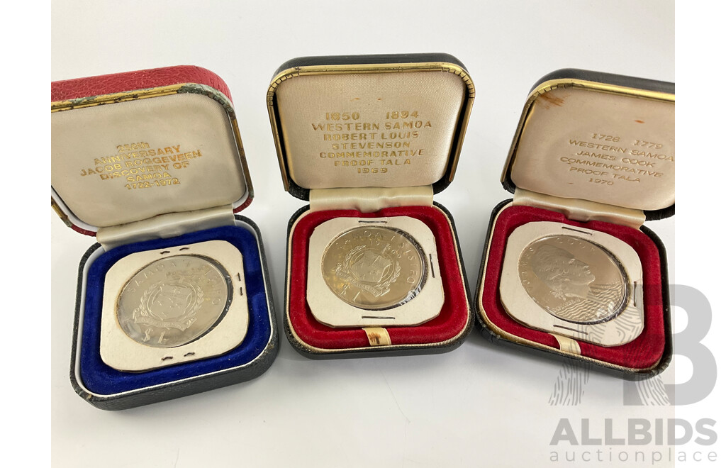 Three Commemorative Samoan Commemorative - Lot 1595569 | ALLBIDS