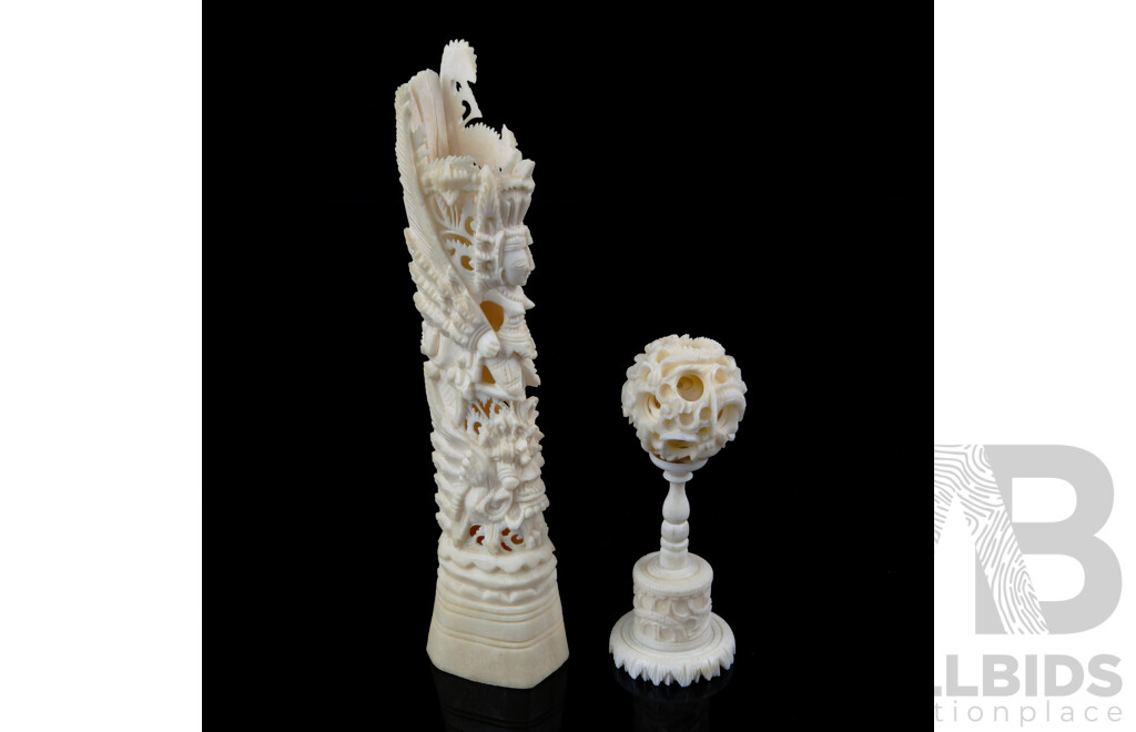 Hand Carved Asian Four Layer Ivory - Lot 1570102 | ALLBIDS