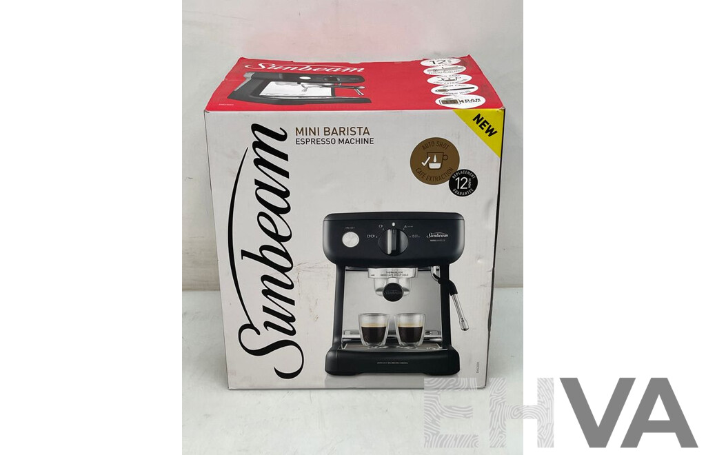 Sunbeam Mini Barista Espresso Coffee - Lot 1567522 | EHVA