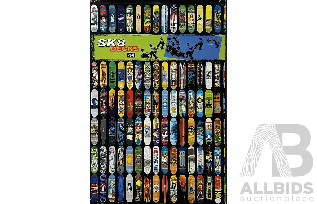 SK8 Decks, Colour Poster Mounted - Lot 1592100 | ALLBIDS
