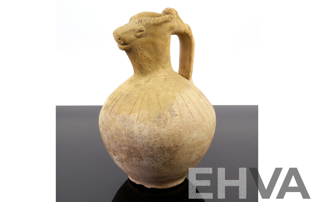 Ancient Byzantine Pottery Pitcher - Lot 1583460 | EHVA