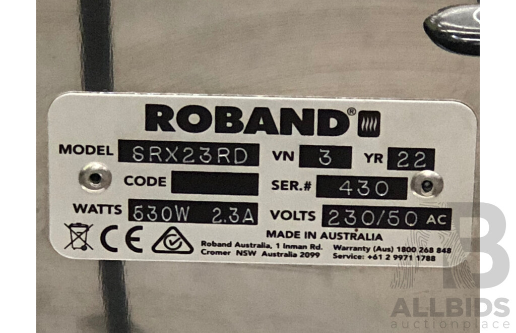 Roband SRX23RD Square Glass Refrigerated - Lot 1571811 | ALLBIDS