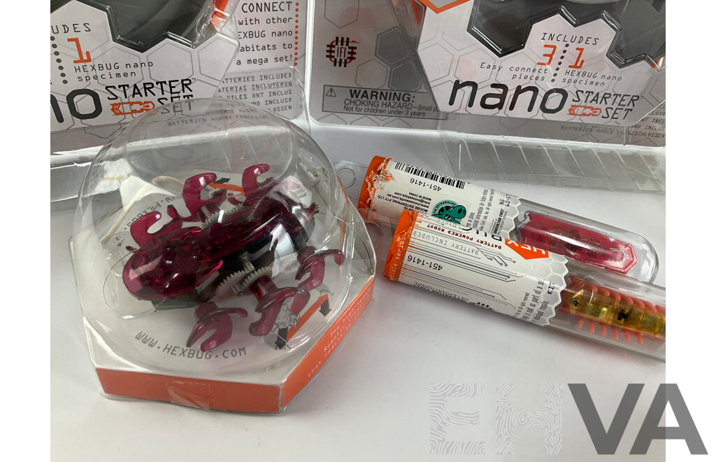 Three Boxed Hex Bug Nano Starter - Lot 1582309 | EHVA
