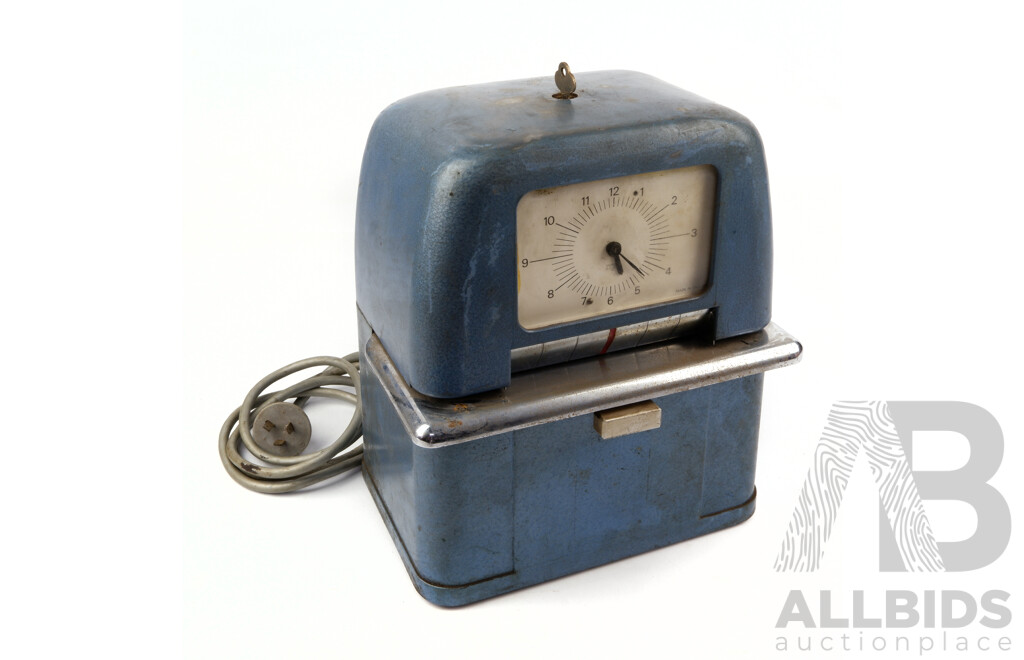 Vintage ITR Time Recorder Clock, - Lot 1580117 | ALLBIDS