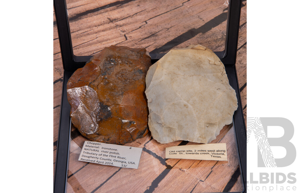 Two Ancient Neolithic Chopper Scrapers - Lot 1599468 | ALLBIDS