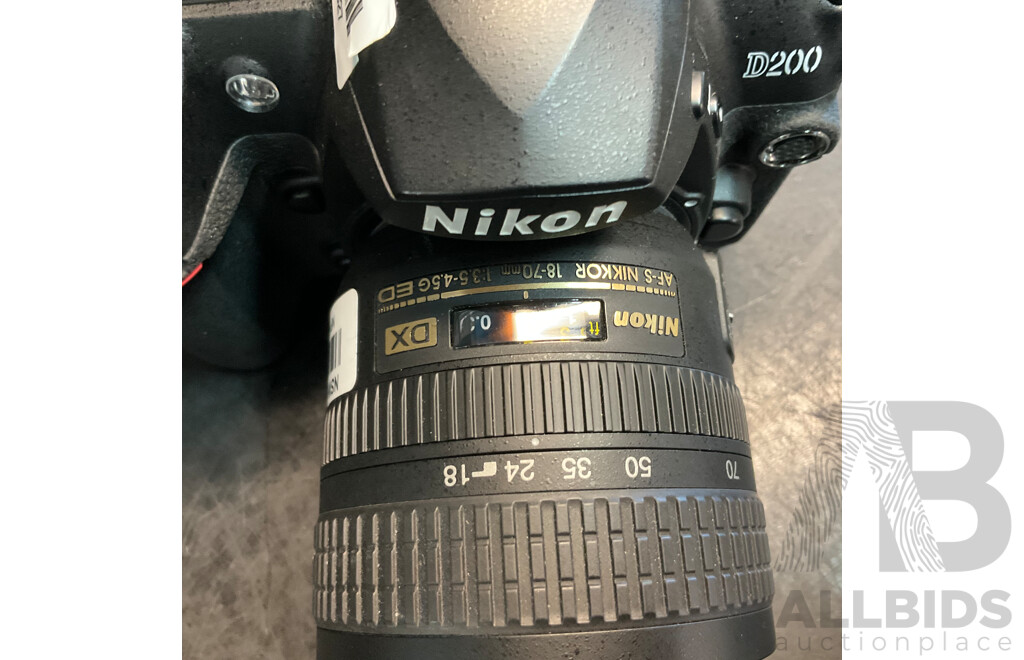 NIKON D200 with 18-70mm 60mm F2.8 - Lot 1582433 | ALLBIDS