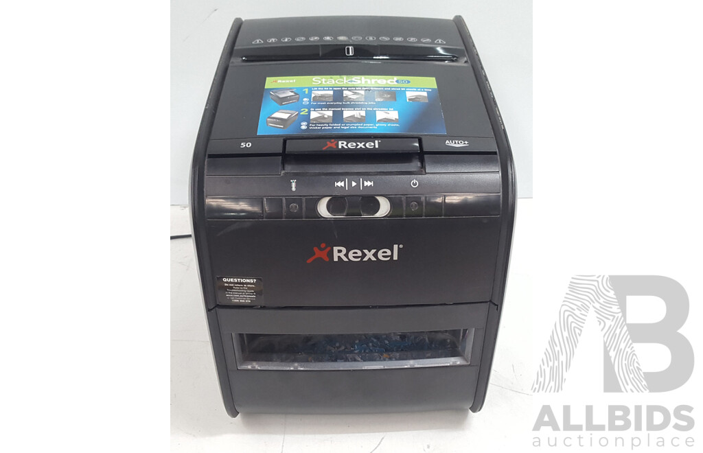 Rexel Model 50 Paper Autofeed Shredder - Lot 1598831 | ALLBIDS