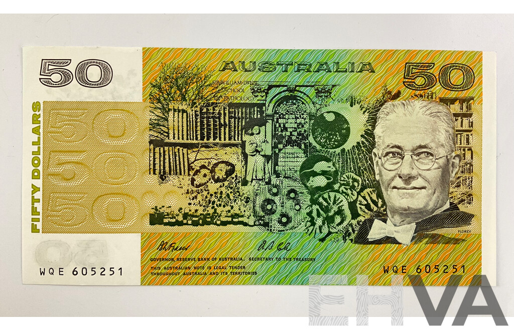 Australian 1991 Fifty Dollar Note, - Lot 1619397 | EHVA
