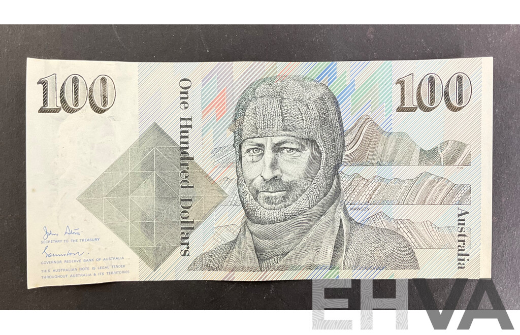 Australian 1984 One Hundred Dollar - Lot 1595534 | EHVA