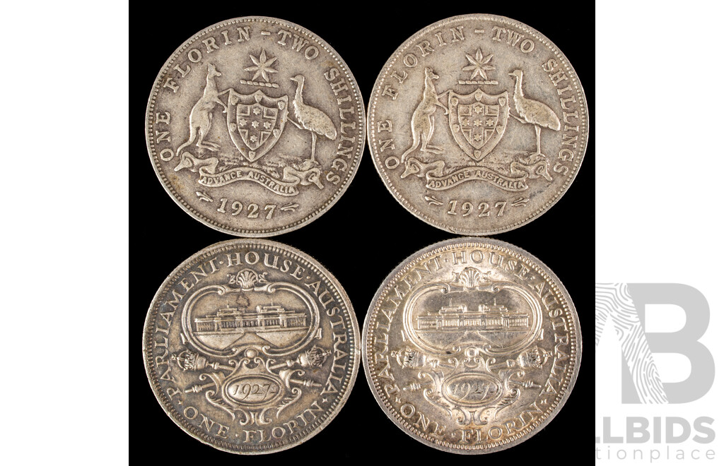 Four Australian 1927 KGV Silver - Lot 1616434 | ALLBIDS