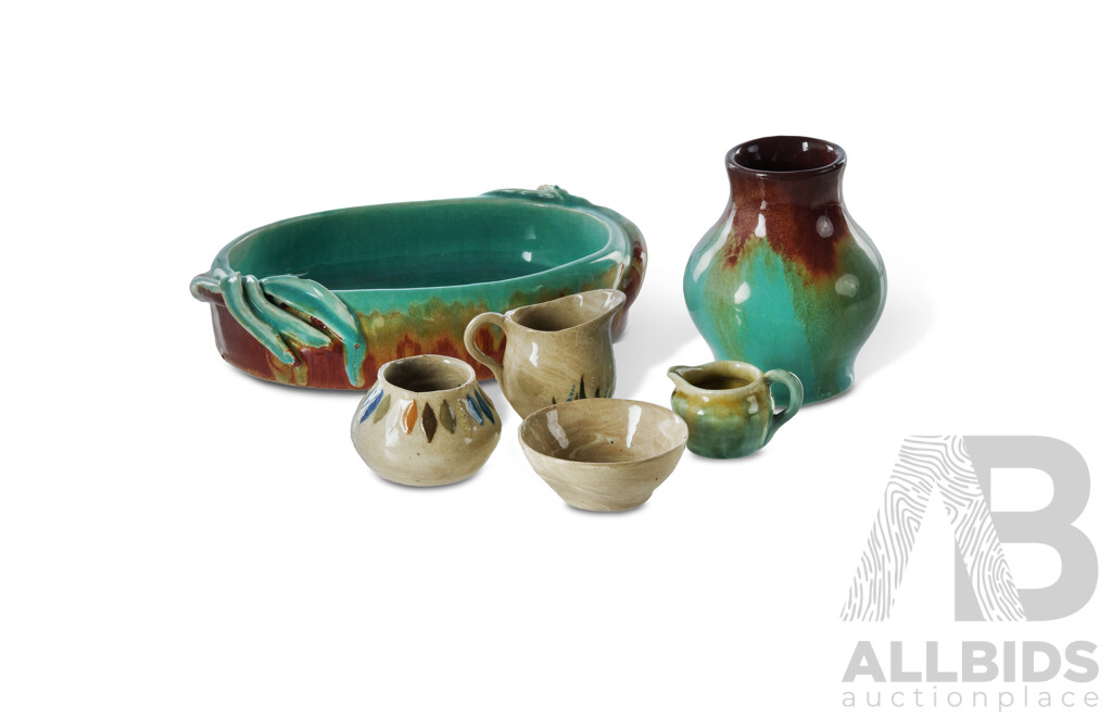 M. Sheldon, 6 Australian Pottery - Lot 1604026 | ALLBIDS