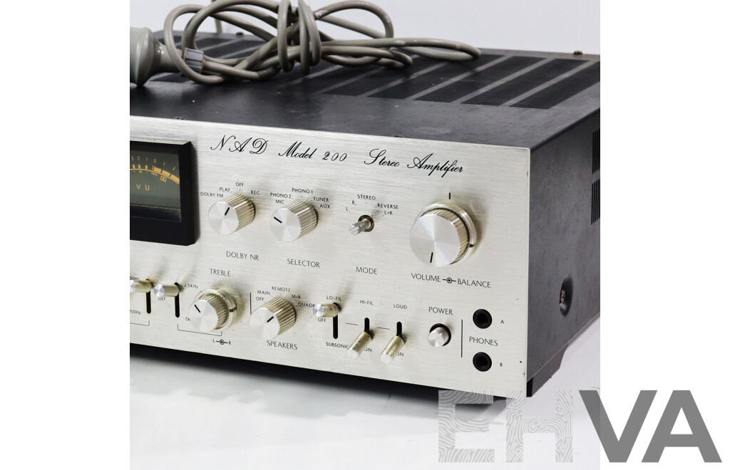 Retro NAD Model 200 Stereo Amplifier - Lot 1594376 | EHVA