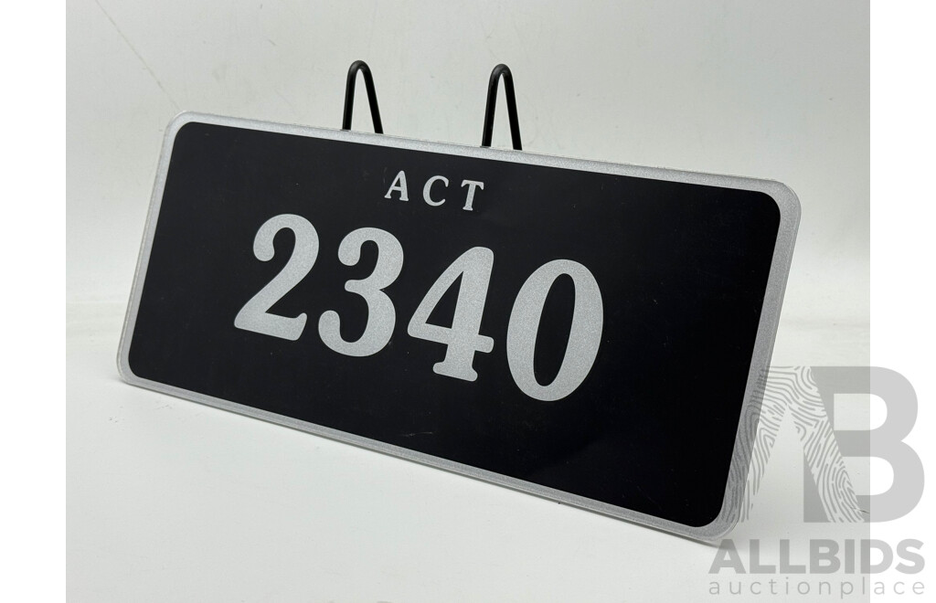 ACT 4-Digit Number Plate 2340 - Lot 1599985 | CARBIDS