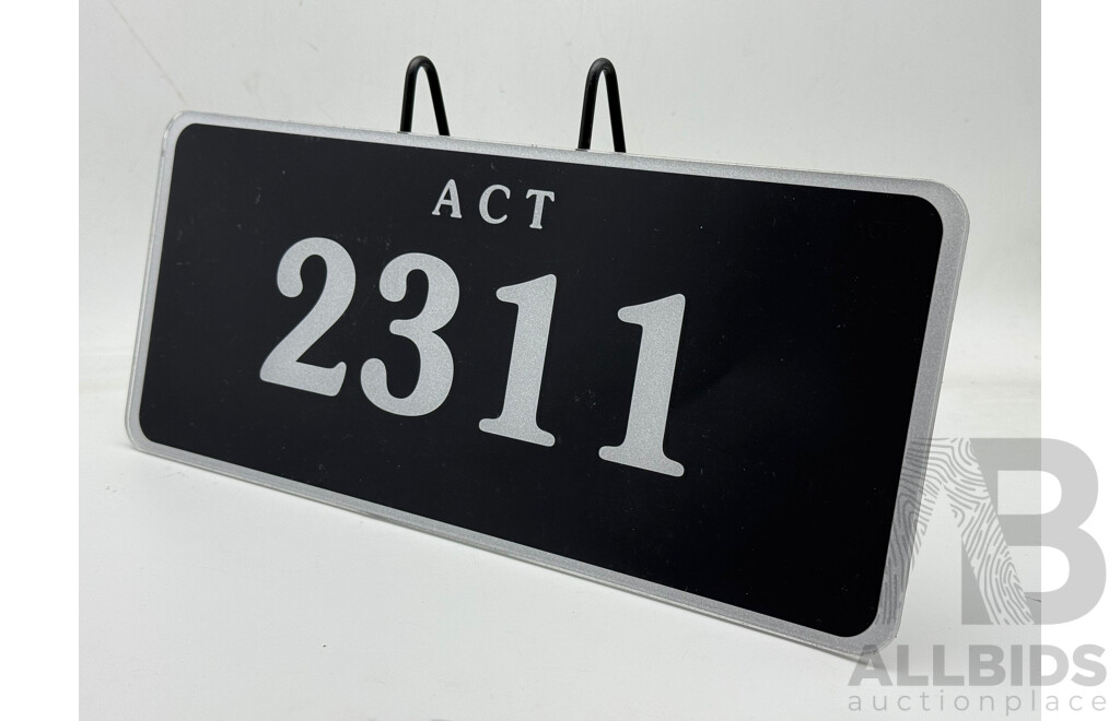 ACT 4-Digit Number Plate 2311 - Lot 1599983 | CARBIDS