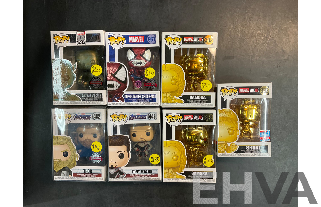 Collection of 7 Funko Pops From - Lot 1597914 | EHVA