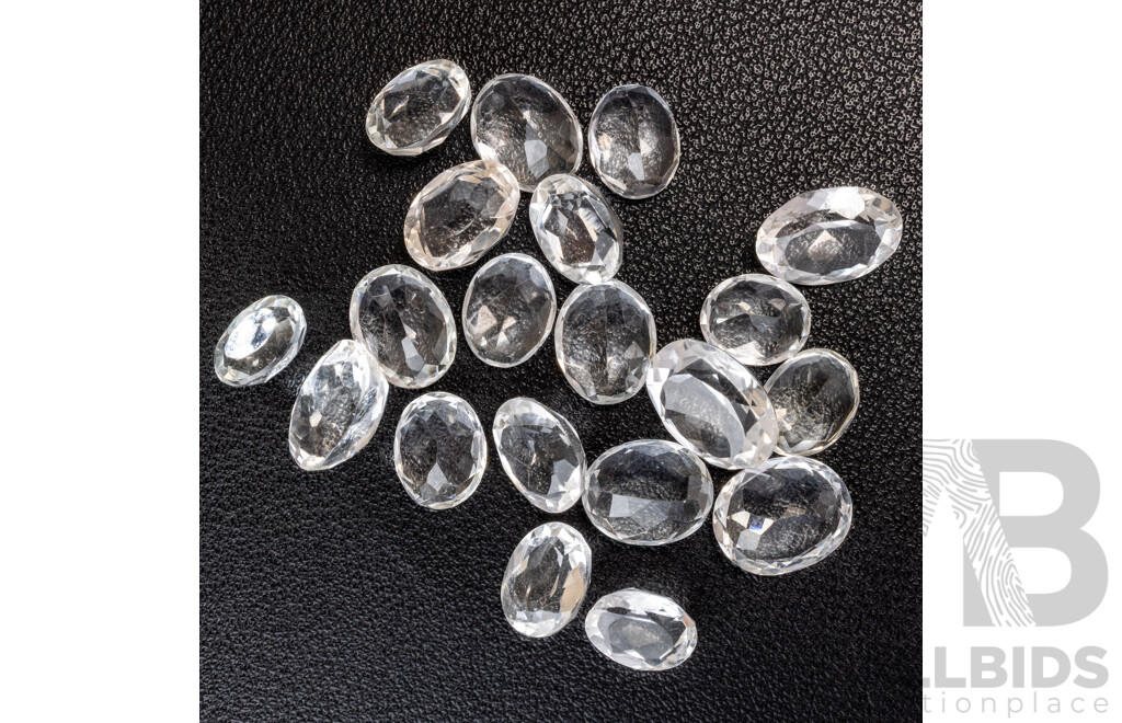 White Topaz, (20) Natural Oval - Lot 1614807 | ALLBIDS