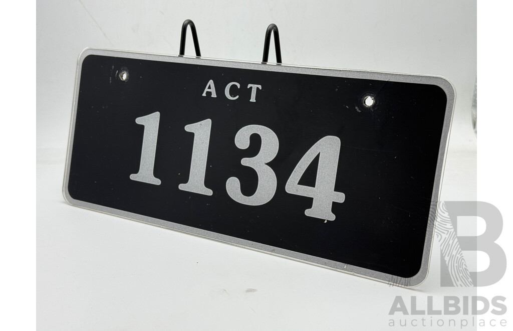 ACT 4-Digit Number Plate 1134 - Lot 1599982 | CARBIDS