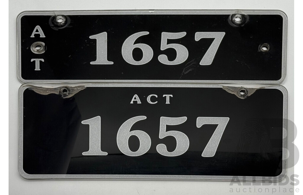 ACT 4-Digit Number Plate 1657 - Lot 1599986 | CARBIDS