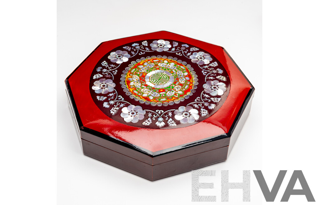 Vintage Korean Najeon Chilgi Octagonal - Lot 1634552 | EHVA