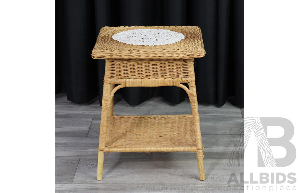Small Cane Occasional Table - Lot 1599843 | ALLBIDS
