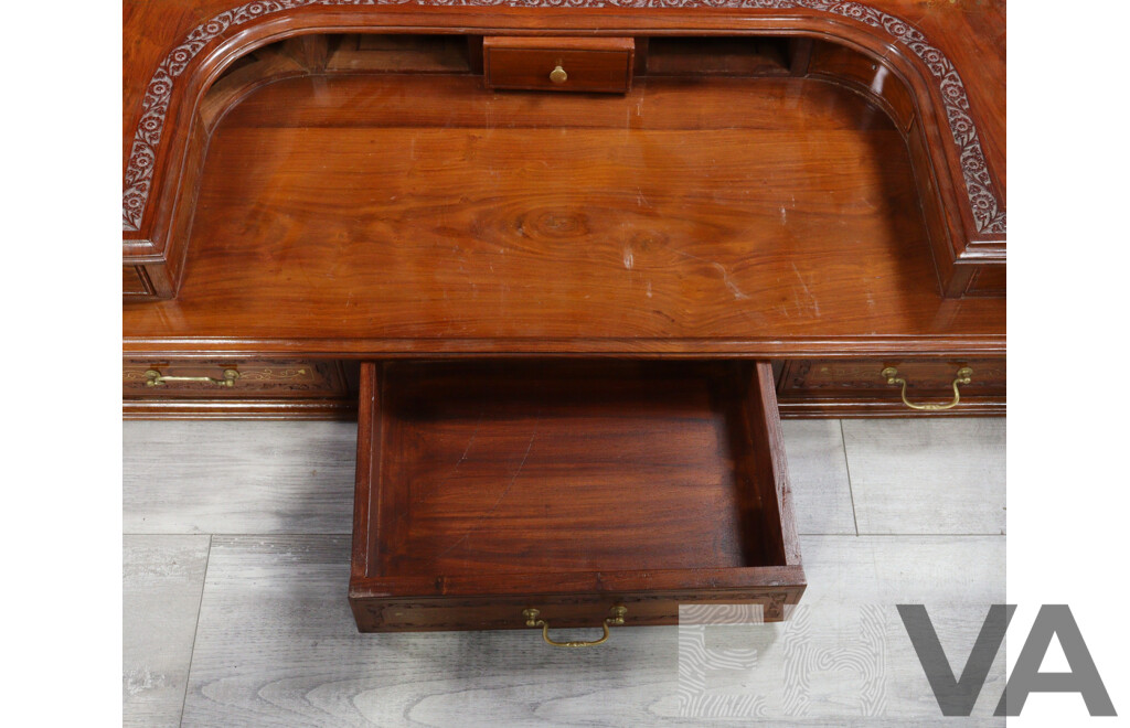 Rosewood Horseshoe Desk No Hardware - Lot 1606437 | EHVA