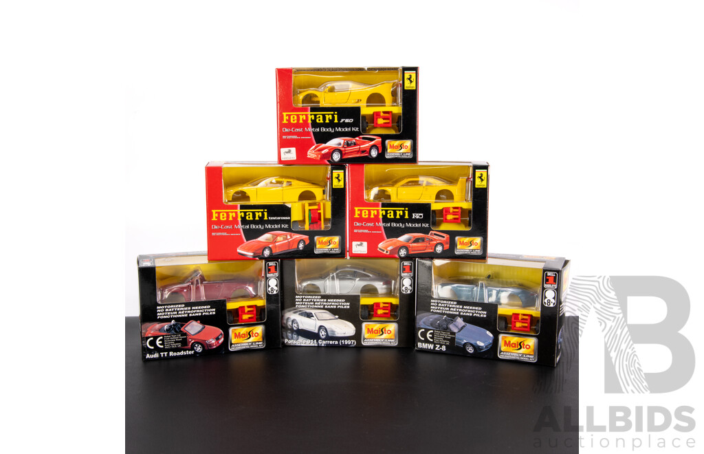 Six Maisto Assembly Line Diecast - Lot 1617808 | ALLBIDS
