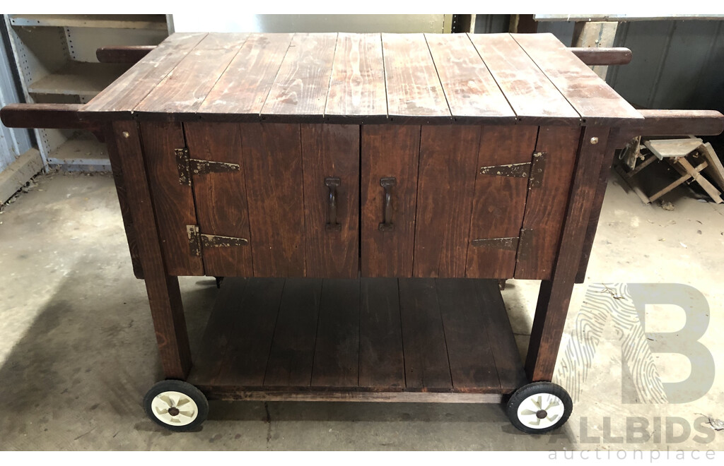 Timber Outdoor/Barbecue Trolley - Lot 1608280 | ALLBIDS