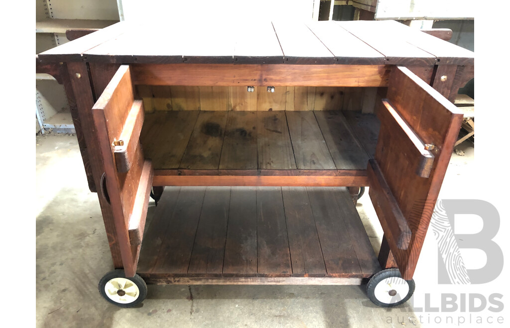 Timber Outdoor/Barbecue Trolley - Lot 1608280 | ALLBIDS