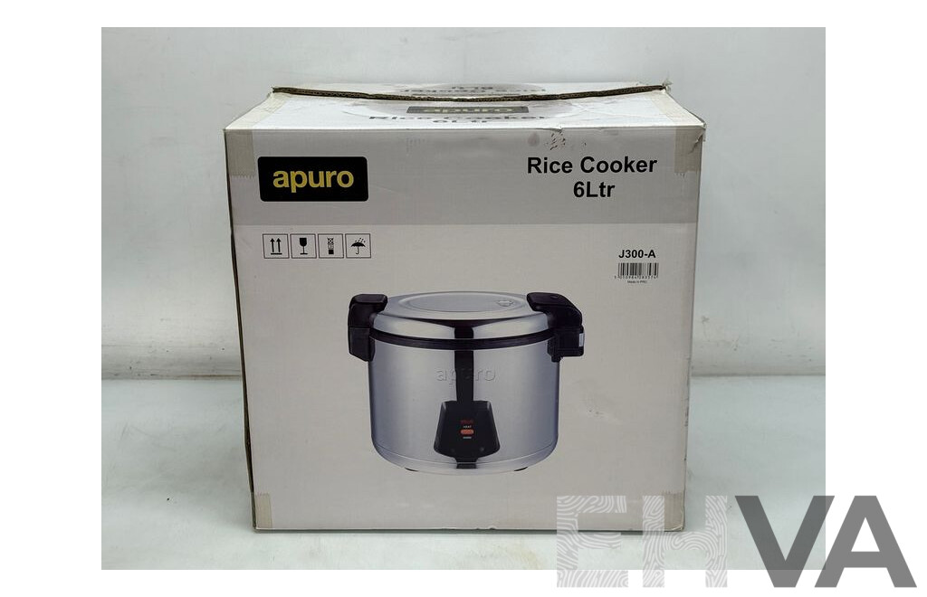 Apuro 6 Ltr Rice Cooker Brand New - Lot 1607163 | EHVA